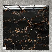 China 600x600mm Glazed Porcelain Tiles in Super Black for VWIN Foshan Ceramic Flooring for sale