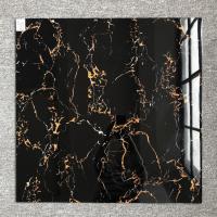 China 600x600mm Glazed Porcelain Tiles in Super Black for VWIN Foshan Ceramic Flooring for sale