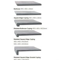 China Modern Stone Bullnose Pool Tiles Non Slip Concrete Tiles for Outdoor Patio Pavement for sale