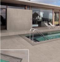 China Stone Imitation Texture Vintage Ceramic Waterline Edge Tiles for Outdoor Pool Coping for sale