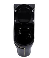 China Cleaning Advantages Black Toilets Commercial Seat Environmental Glaze Affordable for sale