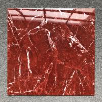 China GLOSSY Super Red 600x600mm Floor Tiles 24x24 Red Star Polished Quartz Ceramic Tile for sale