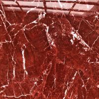 China GLOSSY Super Red 600x600mm Floor Tiles 24x24 Red Star Polished Quartz Ceramic Tile for sale