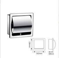 China Wall Mounted Bathroom Paper Holder Metal Construction Black/Gunmetal/Polished/Brushed for sale
