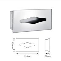 China Wall Mounted Bathroom Paper Holder Metal Construction Black/Gunmetal/Polished/Brushed for sale