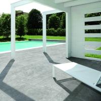 China Non-Slip Light Grey Porcelain Tiles 200mm x 200mm Homogeneous Outdoor Floor Tiles for sale