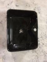 China Round Toilet Bowl Shape 730x425x810mm Glossy Glaze and Matte Black One Piece Toilet for sale