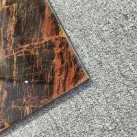 China 600x600mm Floor Specification Glossy Black and Red Porcelain Floor Tile for Modern Floor for sale