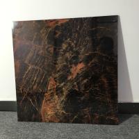 China 600x600mm Floor Specification Glossy Black and Red Porcelain Floor Tile for Modern Floor for sale