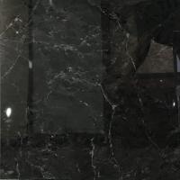 China Porcelanato Super Glossy Black Marble Polished Porcelain Tiles with White Veins 60*60 for sale
