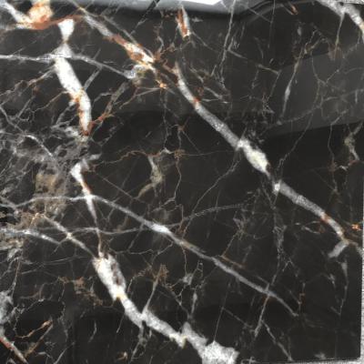 China Silky Black and Grey Marble Porcelain Tile The Perfect Addition to Modern Interiors for sale