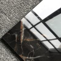 China Silky Black and Grey Marble Porcelain Tile The Perfect Addition to Modern Interiors for sale