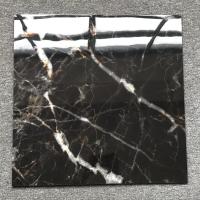 China Silky Black and Grey Marble Porcelain Tile The Perfect Addition to Modern Interiors for sale