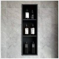 China Gunmetal Black Wall-inserted Niche for Shower Room 600x280x120mm Modern Design Style for sale
