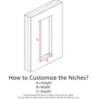 China Antibacterial/Anti Acid Bathroom Shower Niche with Convenient Storage Recessed Niches for sale
