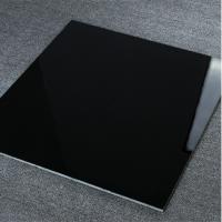 China Interior Tiles in Plain Super Black Glazed 60*60mm Big Slab Tile for Hotel Bathroom for sale