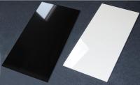 China Interior Tiles in Plain Super Black Glazed 60*60mm Big Slab Tile for Hotel Bathroom for sale