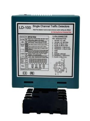 China 15-2000 μH 100-240 VAC Single Channel Loop Detector For Boom Barrier Safety Accurate Detection for sale