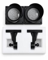 China 12-24V or 100-220V Wide 85-265VAC Operating Range Red Green LED Traffic Light for sale