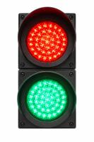 China 100mm LED Traffic Light for Vehicle Access – Simple R/G/COM Control for sale