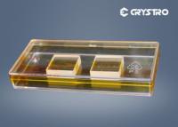 China Dia 28x28x6 mm Single Crystal TGG Blocks Synthetic Terbium Gallium Garnet Magneto Optical for sale