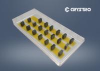China 3x3mm NdYAG Crystal Neodymium Doped Yttrium Aluminum Garnet for Laser Marking 1064nm for sale
