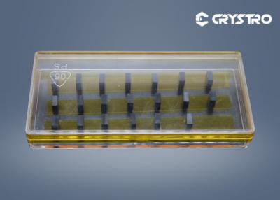 China Cr4+ YAG Q Switch Crystal 10x10mm for Nd YAG Lasers High Damage Threshold for sale