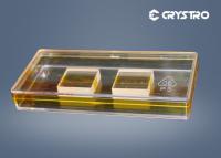 China Dia 28x28x6 mm Single Crystal TGG Blocks Synthetic Terbium Gallium Garnet Magneto Optical for sale