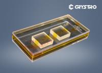 China Dia 28x28x6 mm Single Crystal TGG Blocks Synthetic Terbium Gallium Garnet Magneto Optical for sale