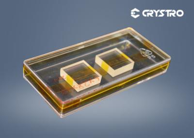 China Dia 28x28x6 mm Single Crystal TGG Blocks Synthetic Terbium Gallium Garnet Magneto Optical for sale