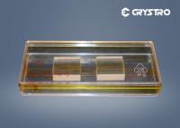China Dia 28x28x6 mm Single Crystal TGG Blocks Synthetic Terbium Gallium Garnet Magneto Optical for sale