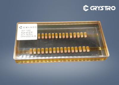 China Solid State Laser Crystal Dia 3.8*8mm Nd YAG Crystal for sale