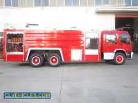 China ISUZU FVZ 6X4 Firefighter Fire Truck With 15000L Water Tank Capacity for sale
