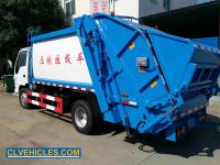 China ISUZU 600P 7CBM Automatic Garbage Truck  Power Steering Hydraulic Lift for sale