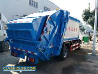 China ISUZU 600P 7CBM Automatic Garbage Truck  Power Steering Hydraulic Lift for sale