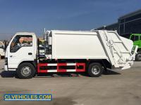 China Diesel Hydraulic ISUZU Garbage Truck 130hp 6CBM Compactor Garbage Truck for sale