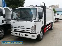 China 700P 190hp ISUZU Garbage Truck Compressed Rubbish Power Steering for sale