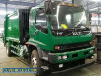 China ISUZU FVR 240hp Compact Garbage Truck 15CBM 4x2  For Industrial Use for sale