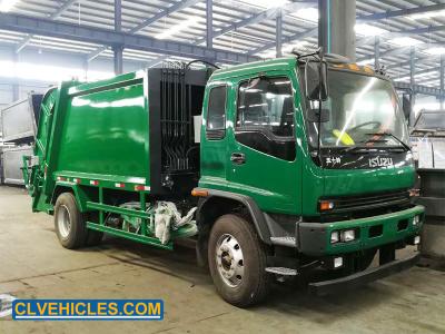 China ISUZU FVR 240hp Compact Garbage Truck 15CBM 4x2  For Industrial Use for sale