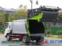 China ELF 130hp 7000L ISUZU Garbage Truck hydraulic trash compactor for sale