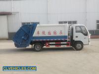 China ISUZU 600P 5CBM Waste Compactor Vehicle Equipped With Air Brakes for sale