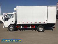 China ISUZU ELF 3 ton Diesel Temperature Controlled Truck with Foam Insulation for sale