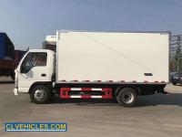 China ELF 98hp ISUZU Reefer Truck Reefer Van Insulation Medium Size for sale