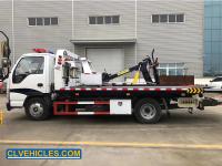China 100P 4X2 ISUZU Tow Truck 98hp Flatbed Rollback Tow Truck for sale