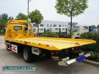 China Winch 600P ISUZU Tow Truck All Terrain 130hp 4 ton Flatbed Tow Trucks for sale