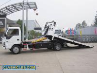 China 600P 130hp International Flatbed Tow Truck Isuzu Rollback Truck Diesel for sale