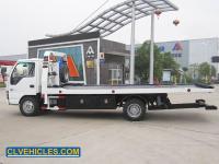 China 600P 130hp International Flatbed Tow Truck Isuzu Rollback Truck Diesel for sale