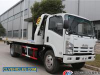 China ISUZU 700P Flatbed Wrecker Trucks 190hp 4x2 5 Ton Electric Power for sale