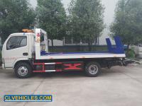 China White 100P 98hp ISUZU Tow Truck Flatbed Wrecker Truck Light Duty 4 Ton for sale
