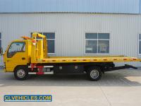 China 4ton Flatbed ISUZU 130hp Wrecker Tow Truck for sale